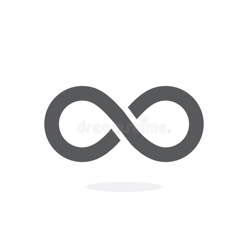Infinity symbol icon stock vector. Illustration of mathematical - 143977759