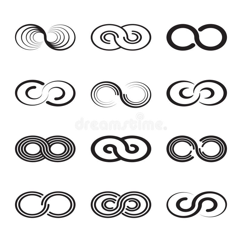 Dragon Infinity Symbol Logo Vector Illustration Stock Illustration ...