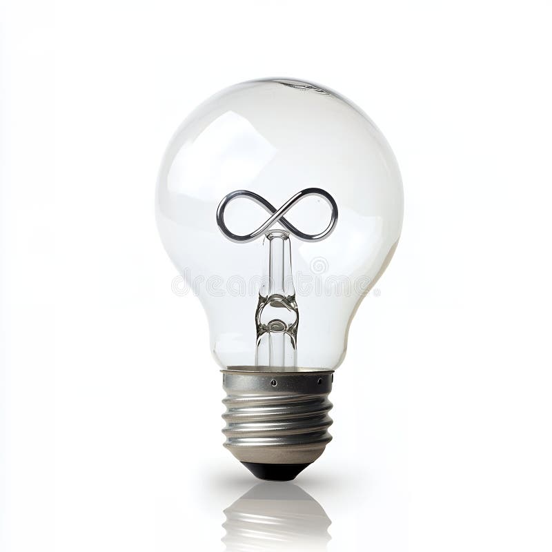 Infinity Symbol Inside Light Bulb Endless Ideas Concept Innovative ...