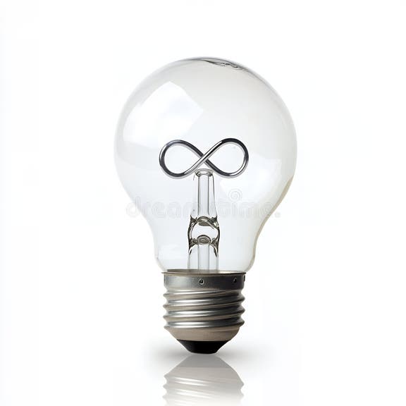 Infinity Symbol Inside Light Bulb Endless Ideas Concept Innovative ...