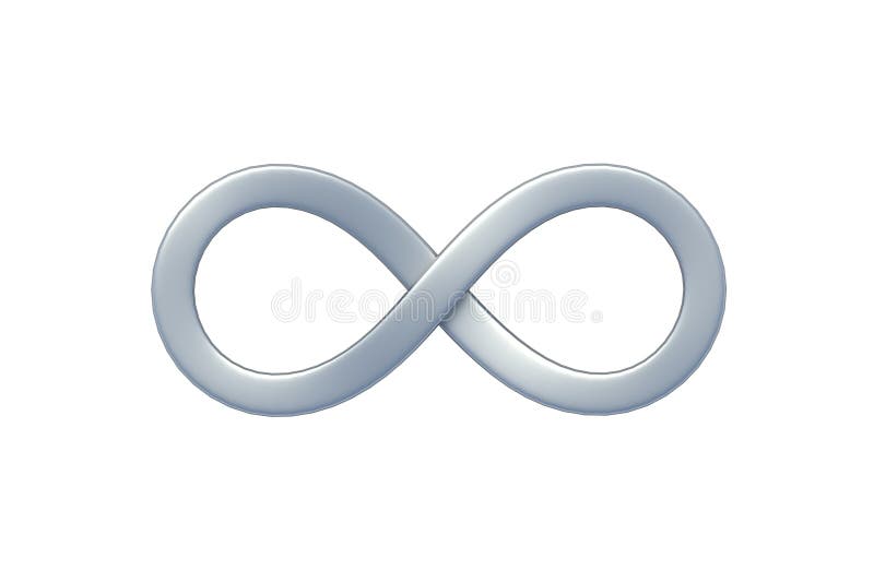 Infinity Symbol Isolated on White Background Stock Illustration ...