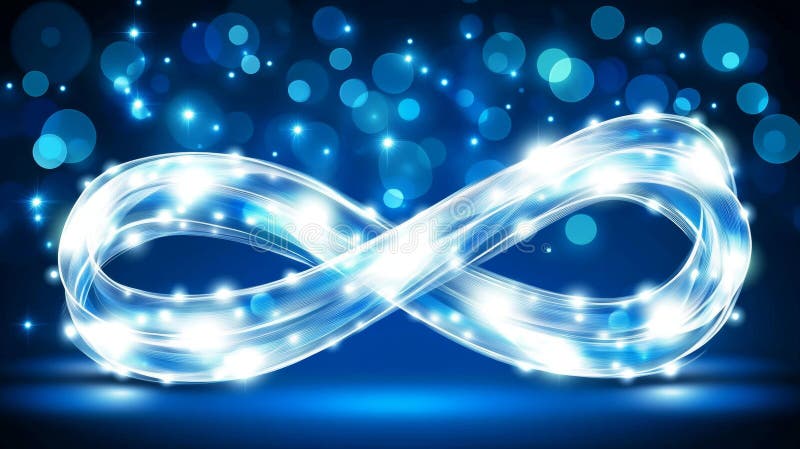 Infinity Symbol of Light a Vector Illustration of Energy and Eternity ...