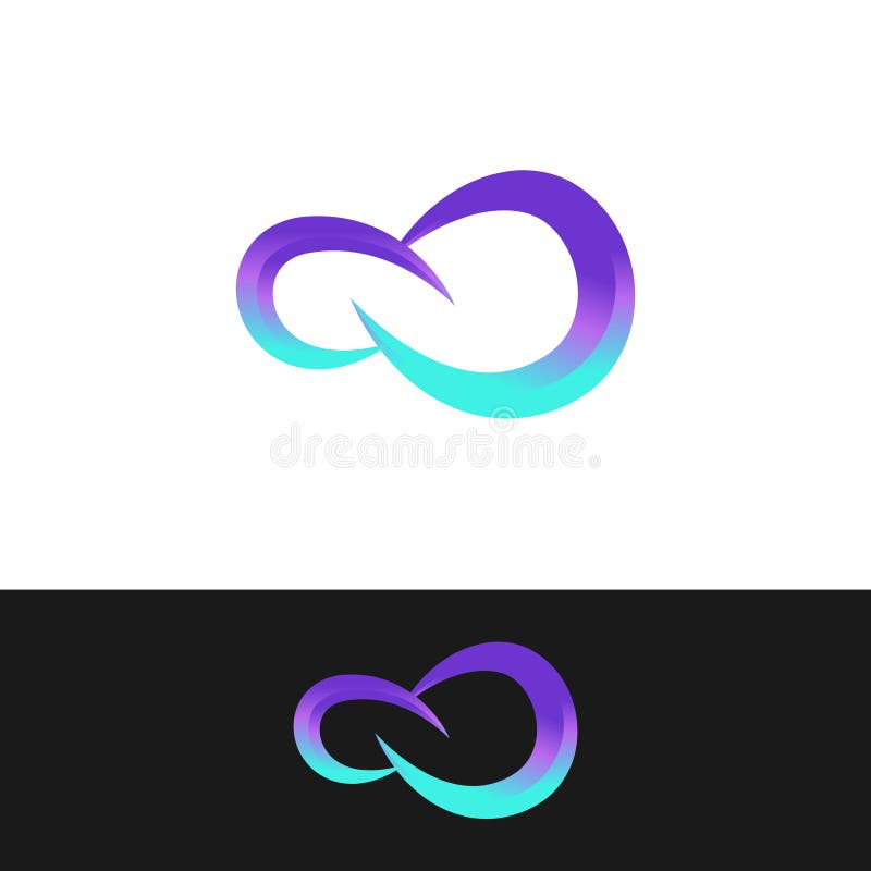Infinity Symbol Limitless Logo Design Stock Illustration - Illustration ...