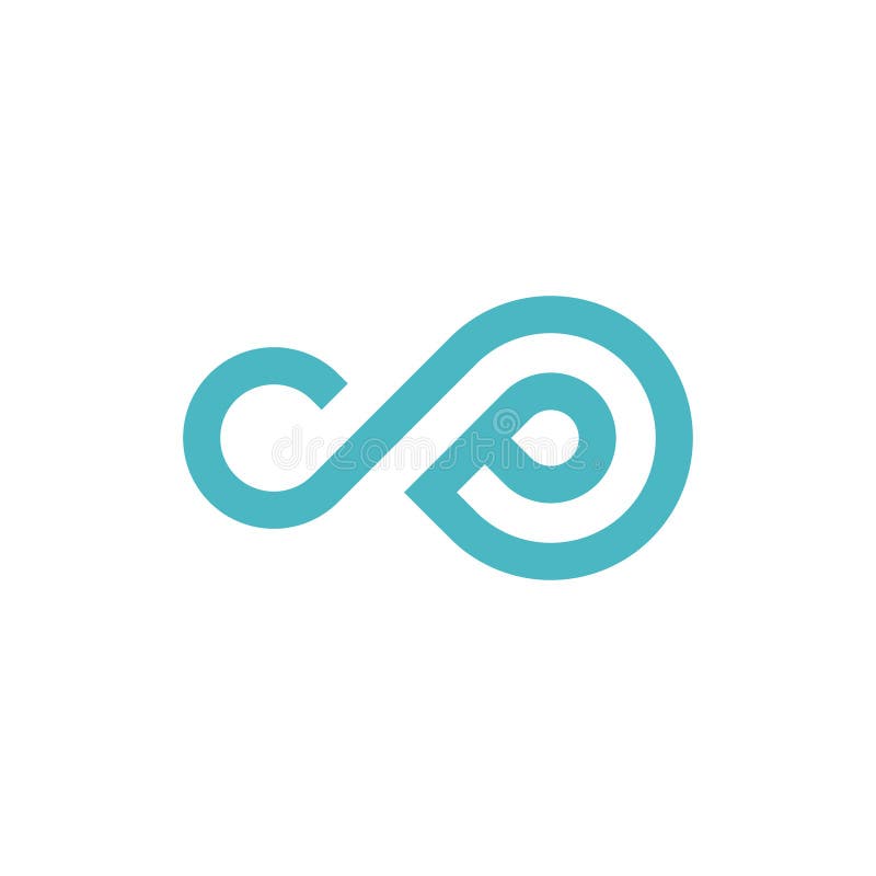 Infinity Symbol Limitless Logo Design Stock Illustration - Illustration ...
