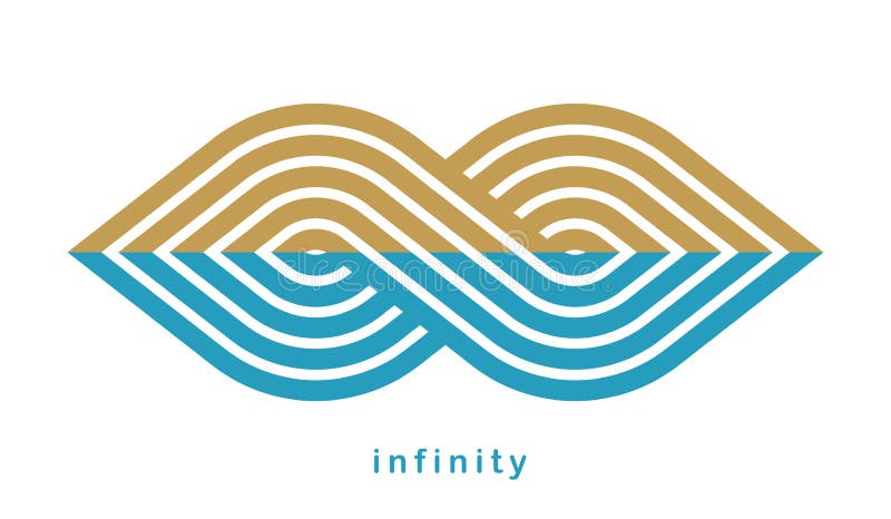 Infinity Symbol Made from Blackthorn Thorn Vector Sign Logo . Stock ...