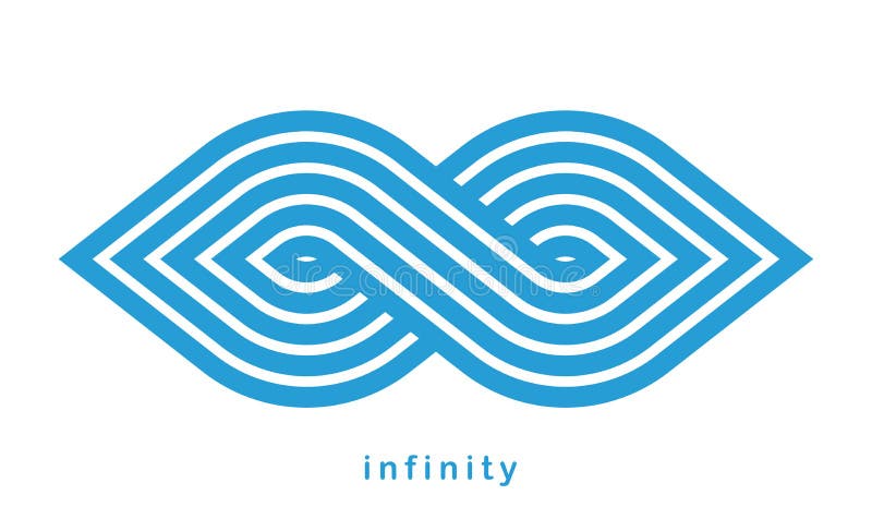 Infinity Symbol Made from Blackthorn Thorn Vector Sign Logo . Stock ...