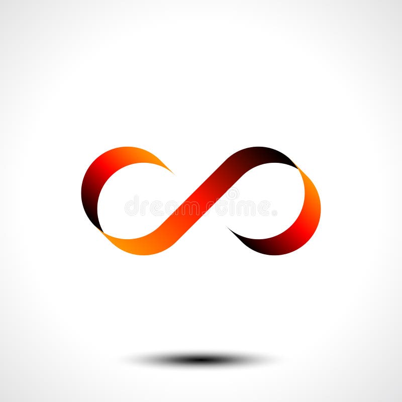 Infinity Symbol or Logo Design Isolated on White Background Stock ...