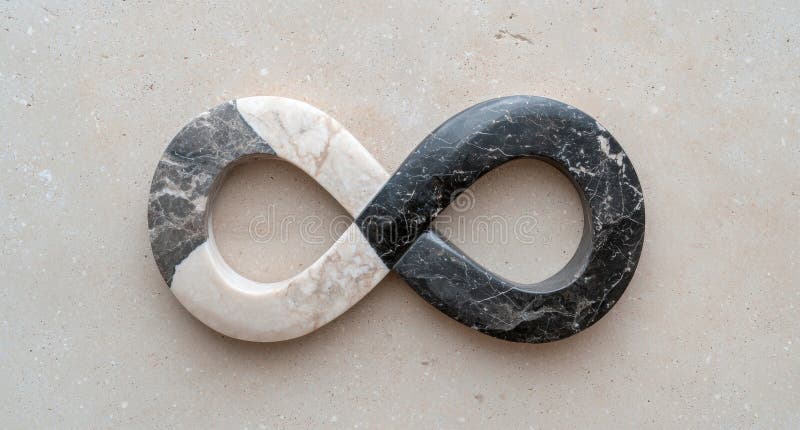 Infinity Symbol Made of Marble Stock Illustration - Illustration of ...