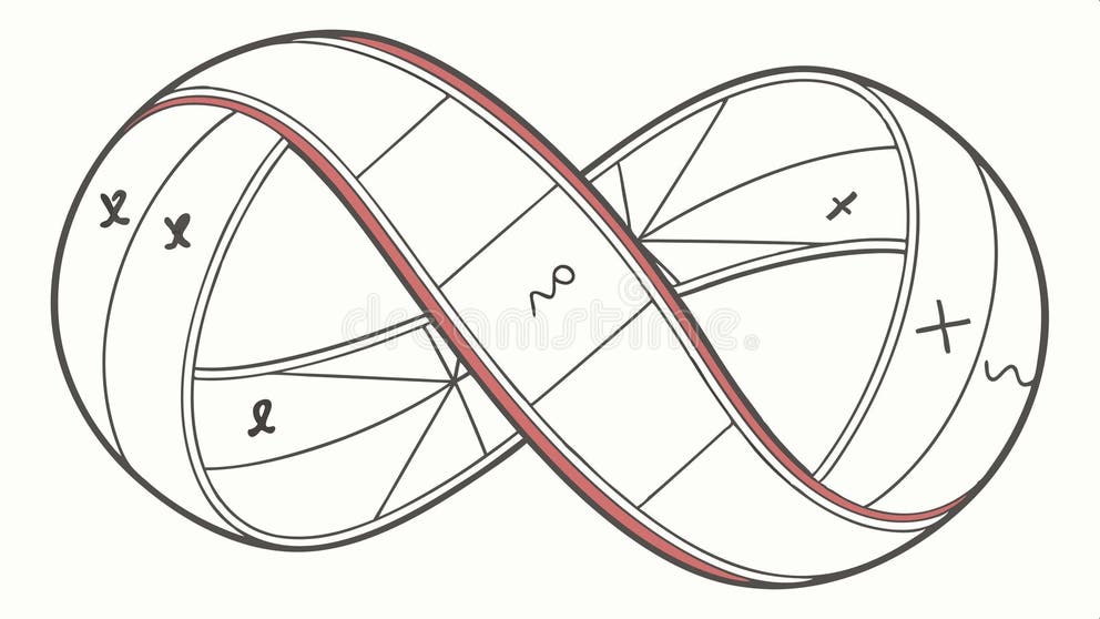 Infinity Symbol with Math Equations Education Design Vector Design ...