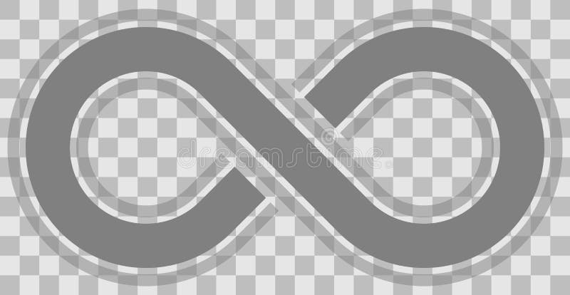 Infinity Symbol Medium Gray - Outlined with Discontinuation and Stock ...