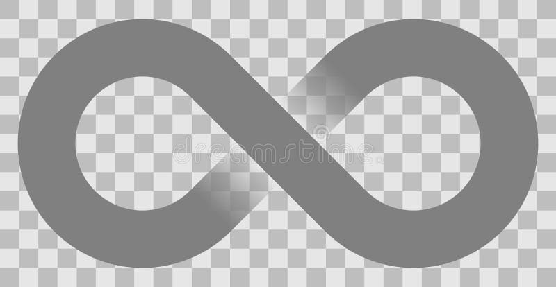 Infinity Symbol Medium Gray - Simple with Transparency Eps 10 - Stock ...