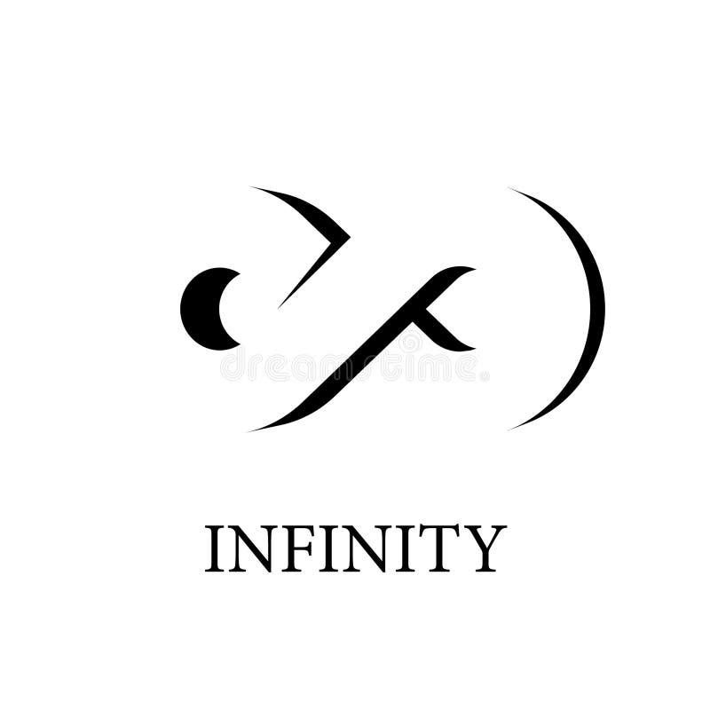 Infinity Symbol. stock vector. Illustration of black - 347807092
