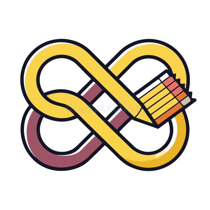 Infinity Symbol Pencil: Creative Design for Education, Writing, and ...