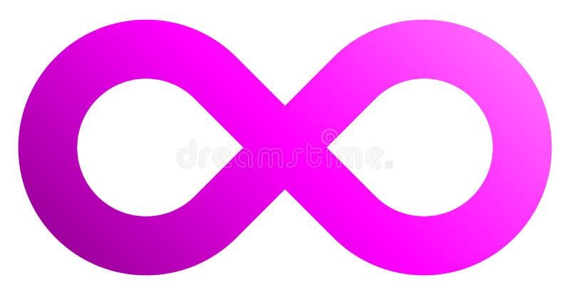 Infinity Symbol Purple - Gradient Standard - Isolated - Vector Stock ...