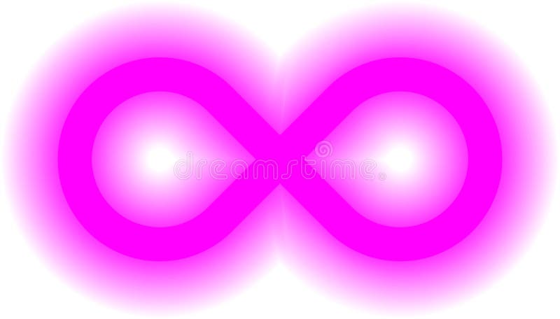 Infinity Symbol Purple - Simple Glow with Transparency Eps 10 - Stock ...