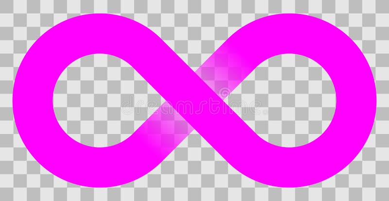 Infinity Symbol Purple - Simple with Transparency Eps 10 - Isolated ...