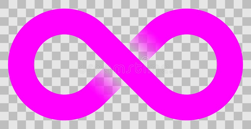 Infinity Symbol Purple - Simple with Transparency Eps 10 - Isolated ...