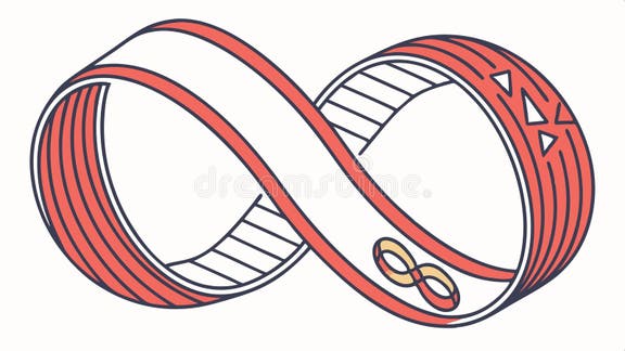 Infinity Symbol Ribbon, Endless Support, Ribbon Loop Design Art. Vector ...