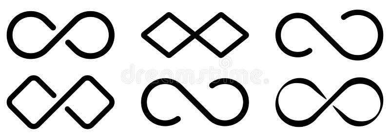 Infinity Symbol Drawing by One Line Drawing Stock Vector - Illustration ...