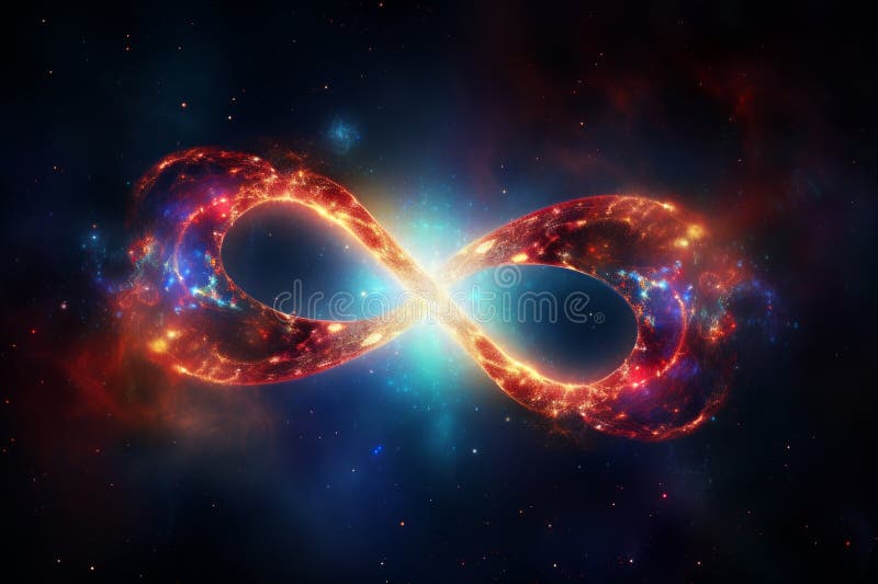 The Infinity Symbol is Shown in this Image Stock Illustration ...