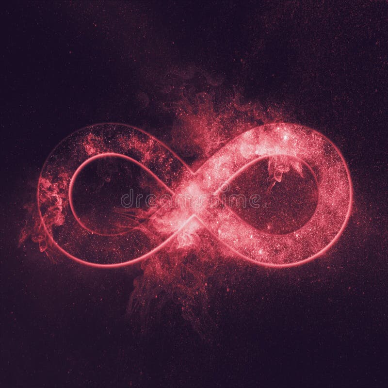 Infinity Symbol or Sign. Abstract Night Sky Background Stock ...