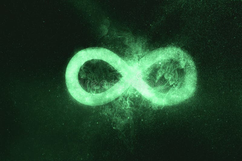 Infinity Symbol or Sign. Green Symbol Stock Illustration - Illustration ...