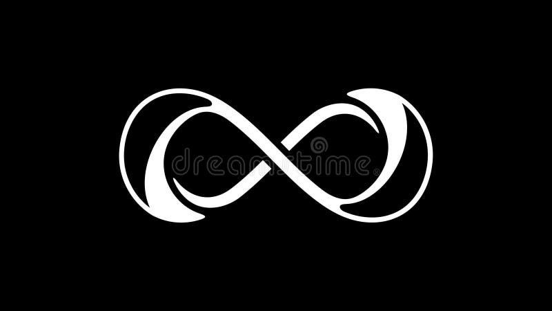 Infinity Symbol with Smooth Flow Graphic Animation. Alpha Channel Stock ...