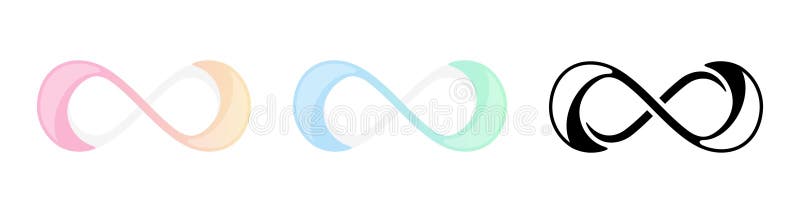 Infinity Symbol with Smooth Flow Vector Design Stock Illustration ...