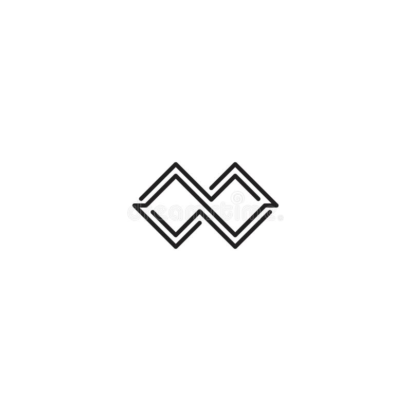 Infinity Symbol Square Line Logo Icon Vector Stock Vector ...