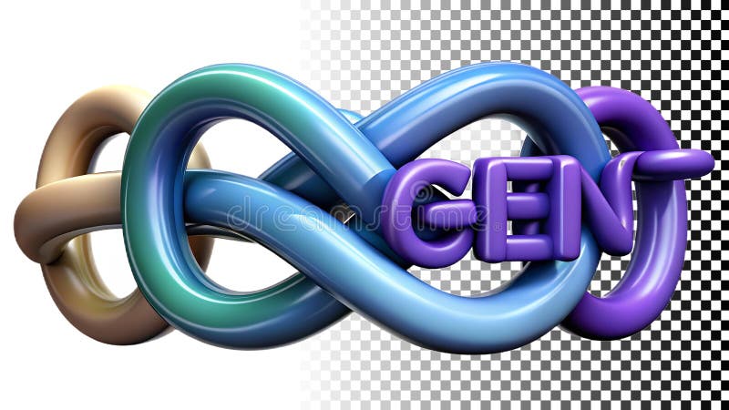 Infinity Symbol with Text CENT , Mathematical Concept and Logo Png ...