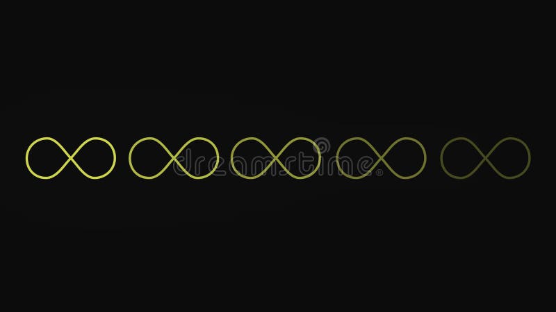 Infinity symbol trail stock illustration. Illustration of glowing ...