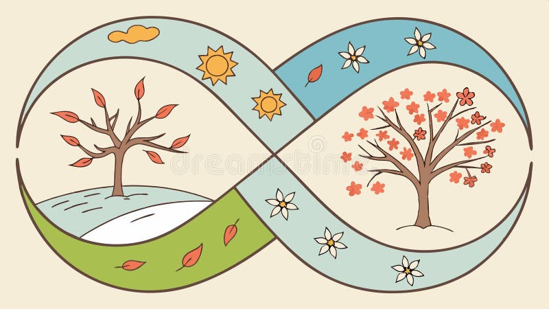 Infinity Symbol Tree, Eternal Nature and Endless Growth and Organic ...