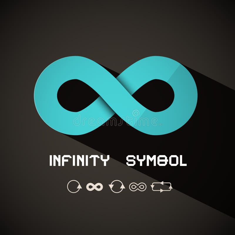 Red and Blue Infinity Symbols Stock Vector - Illustration of sign ...