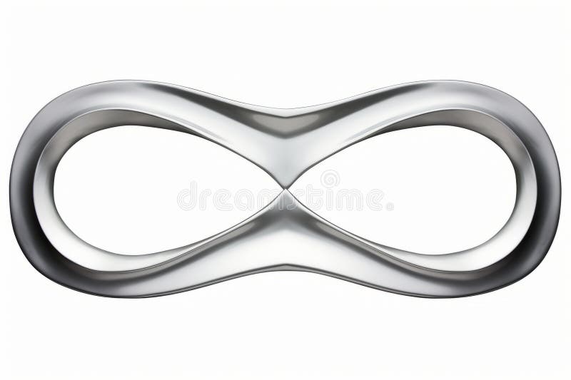 An Infinity Symbol on a White Background Stock Photo - Image of ...