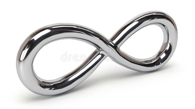 Infinity Symbol on a White Background. Generative AI Stock Illustration ...