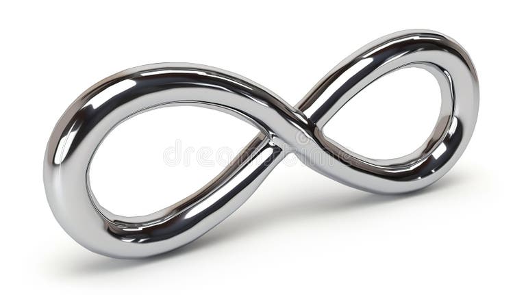 Infinity Symbol on a White Background. Generative AI Stock Illustration ...
