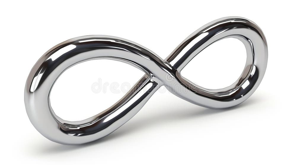 Infinity Symbol on a White Background. Generative AI Stock Illustration ...