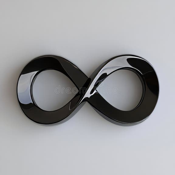 Infinity Symbol on the White Background. 3d Vector Illustration Stock ...