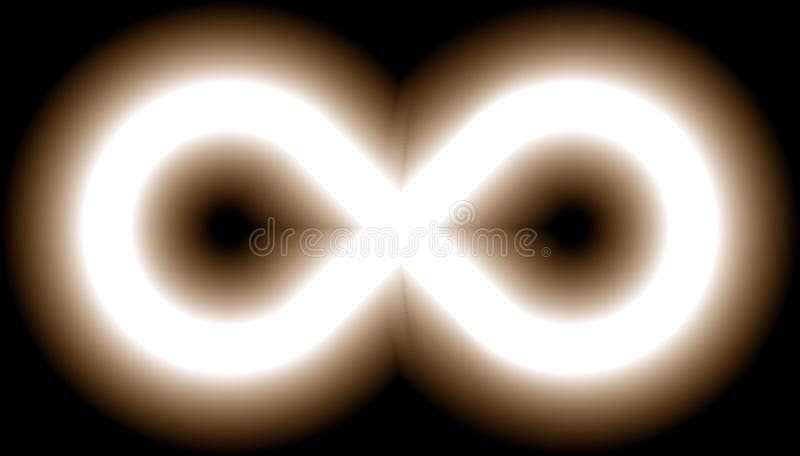 Infinity Symbol In White Color Vector Illustration Stock Vector ...
