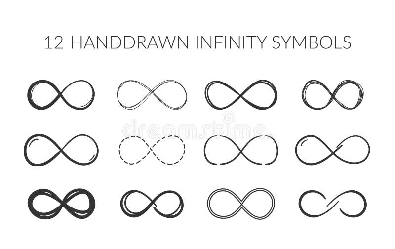 Infinity Symbols stock vector. Illustration of symbol - 262977532