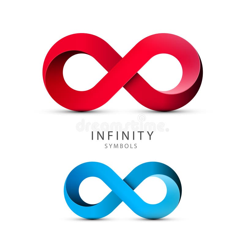 Infinity Symbols. Vector Loop Icons Stock Vector - Illustration of ...