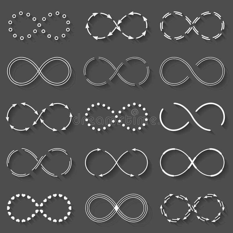 Infinity symbols stock vector. Illustration of symbol - 42656123