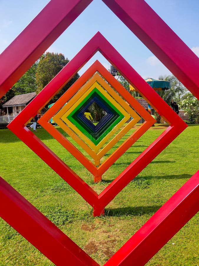 Infinity Symmetrical Square Stock Image - Image of trees, industrial ...