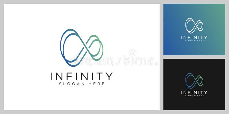 Infinity Tech Logo with Line Art Style Stock Illustration ...