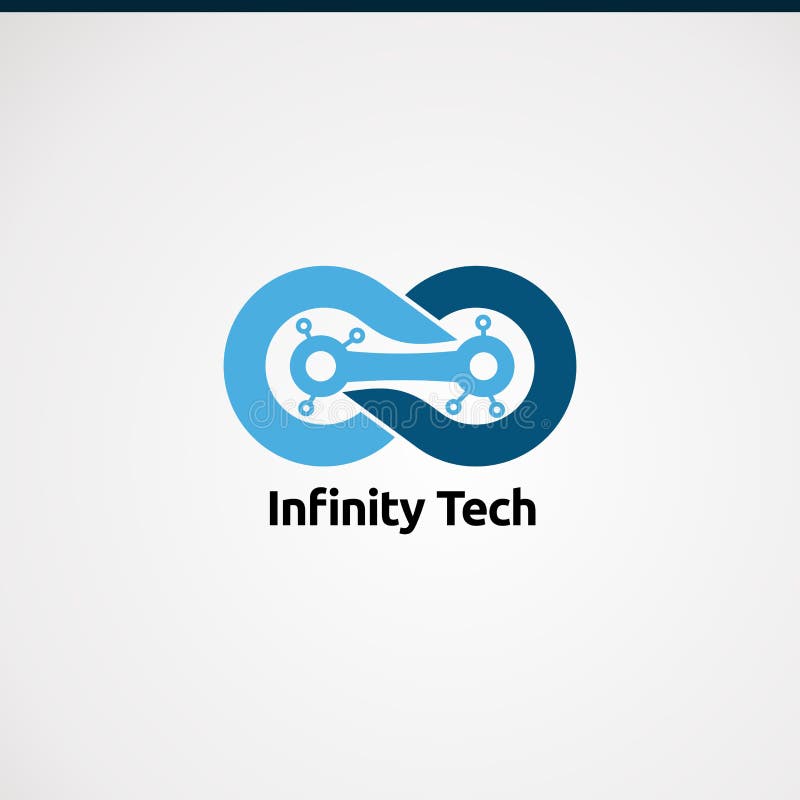 Infinity Tech Logo Template Vector Stock Illustration - Illustration of ...