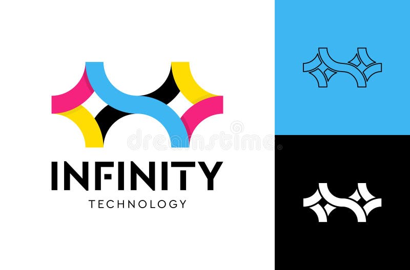 Infinity Tech Logo Vector Template, Creative Infinity Logo Design ...