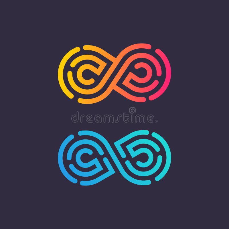 Infinity Technology Design Vector with Creative Element Concept Stock ...
