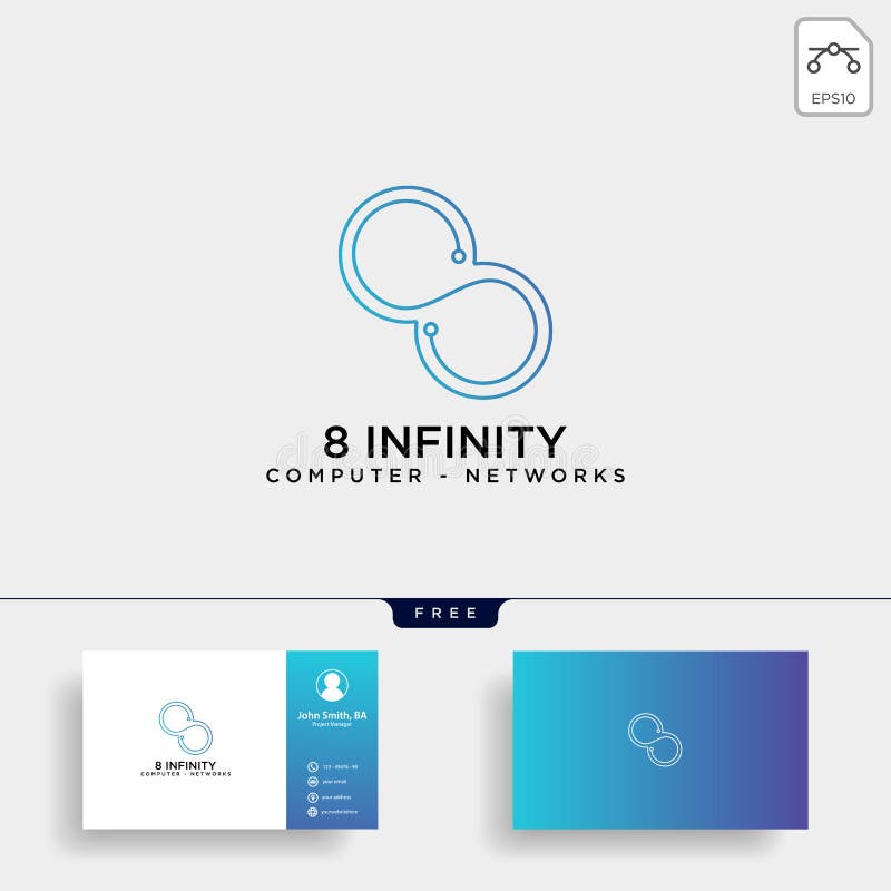 Infinity Wifi Connection Logo Template Vector Illustration Icon Element ...