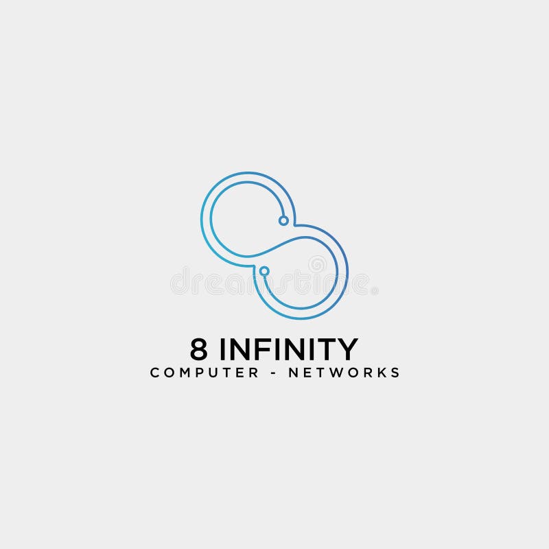 Infinity Wifi Connection Logo Template Vector Illustration Icon Element ...