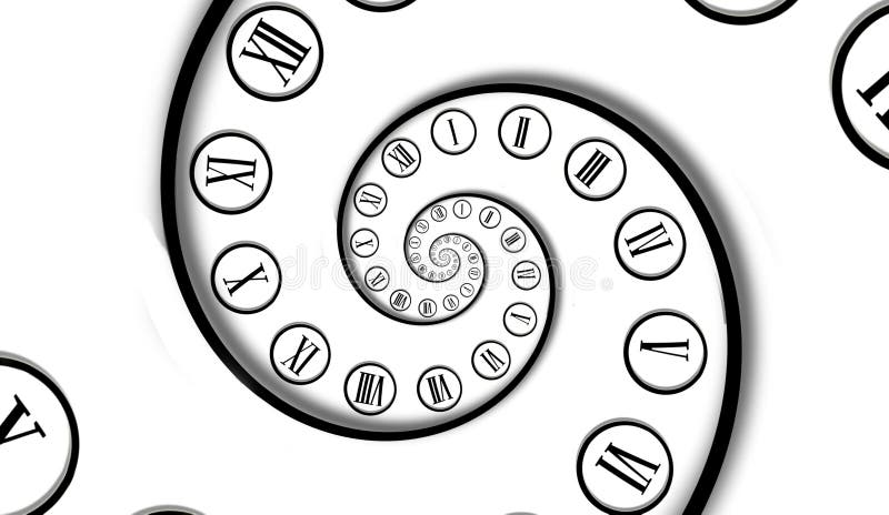 Infinity Time Spiral stock illustration. Illustration of concept - 31974807